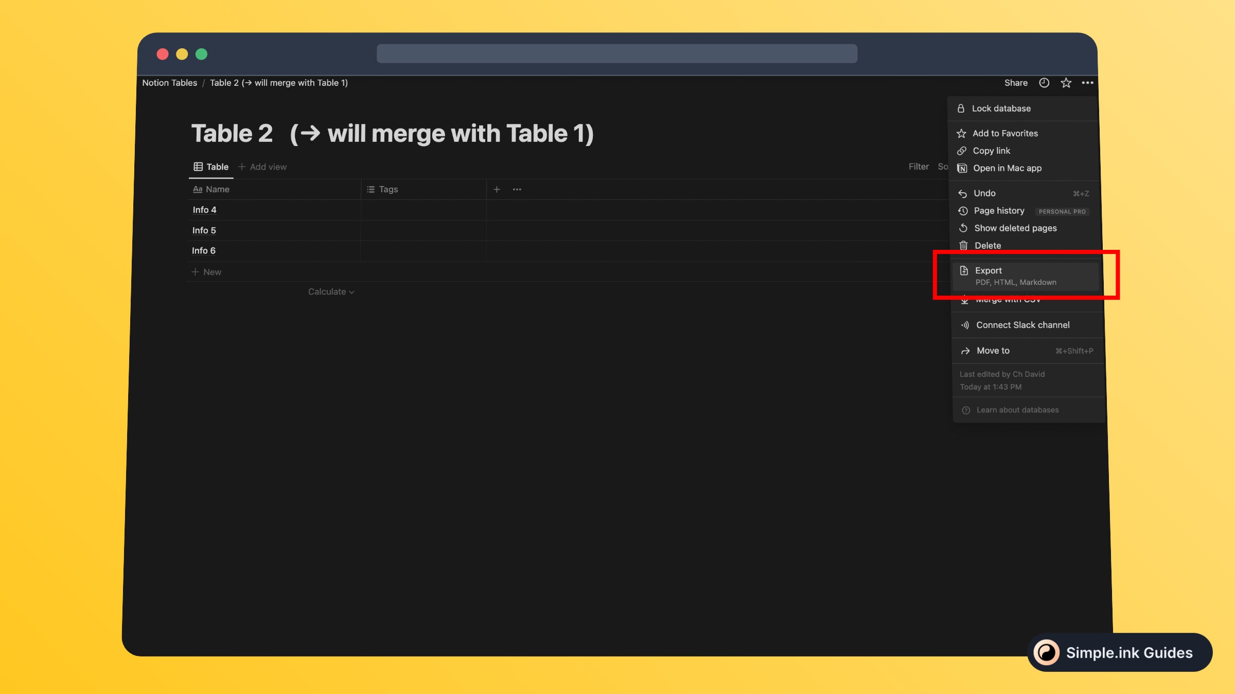 How To Merge Tables In Notion Simple ink